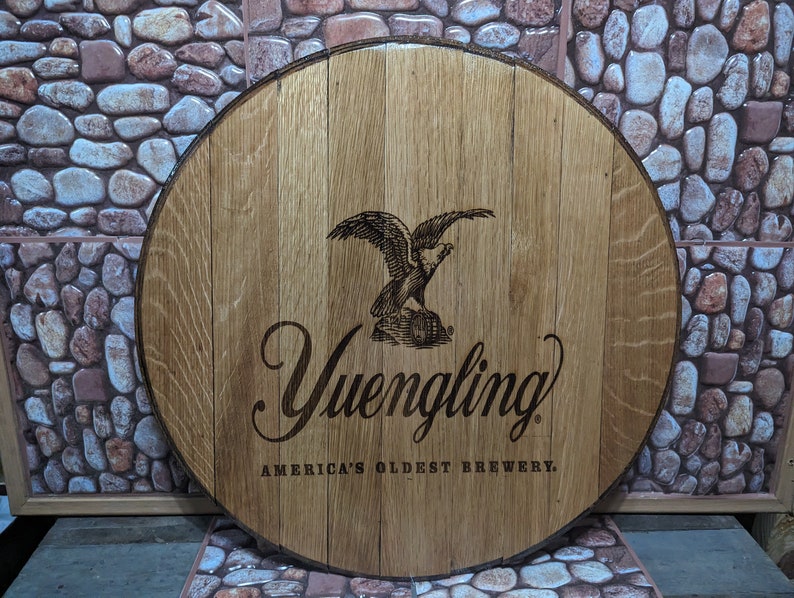 Laser Engraved Yuengling Barrel Head - Etsy