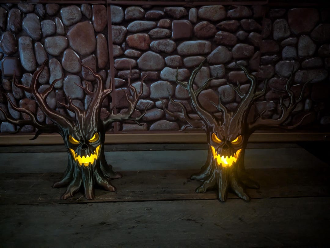 Wicked Halloween Trees 3D Printed - Etsy