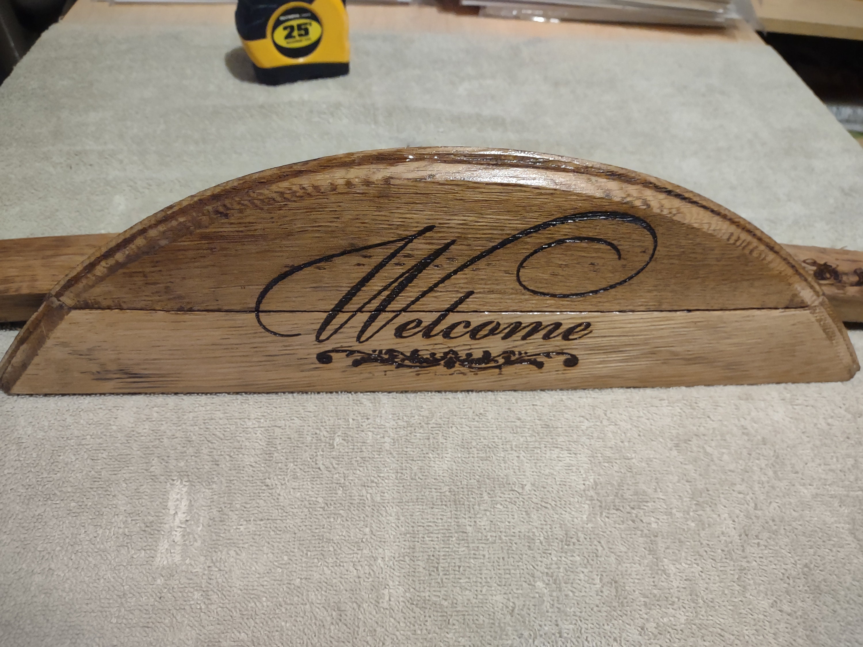 Laser Engraved Welcome Sign - Etsy