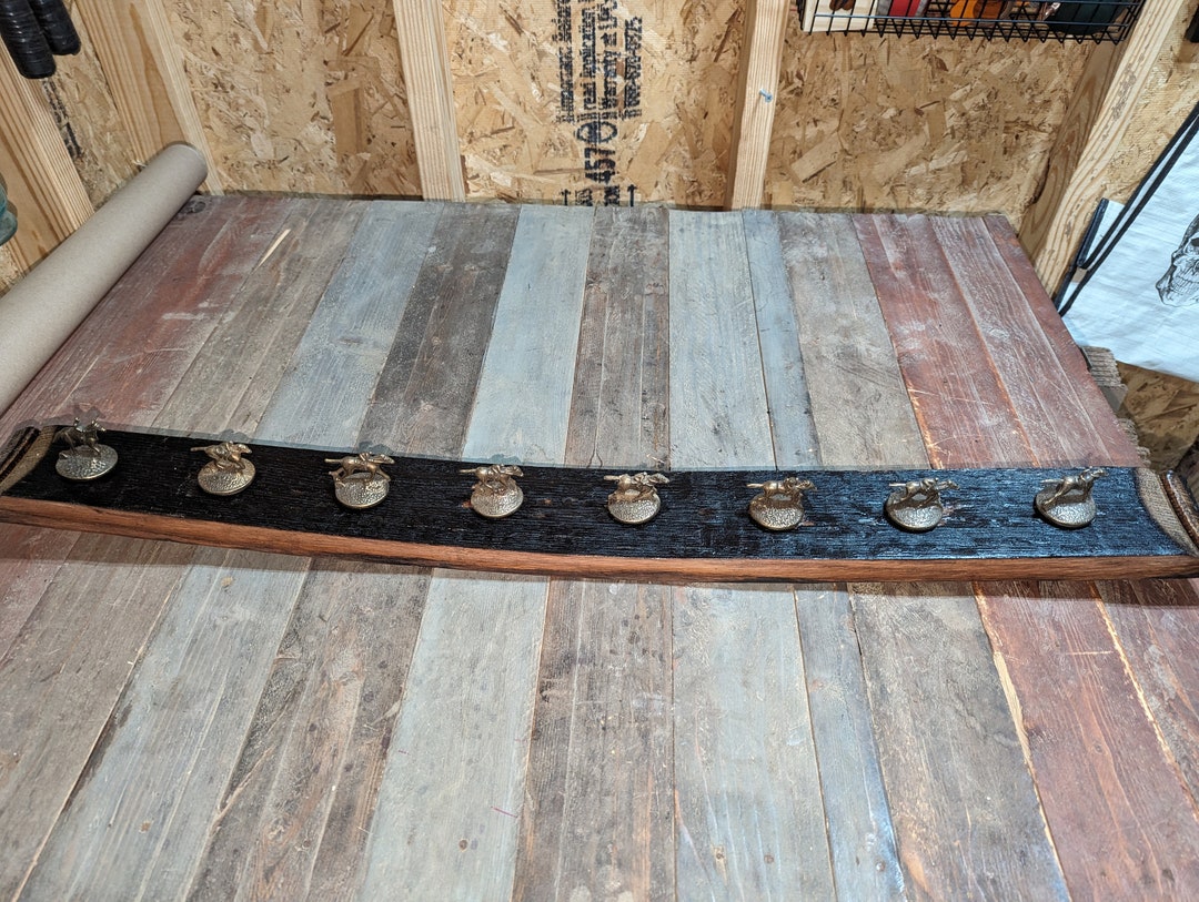 Authentic Bourbon Barrel Stave Display for Your Blantons Lettered ...