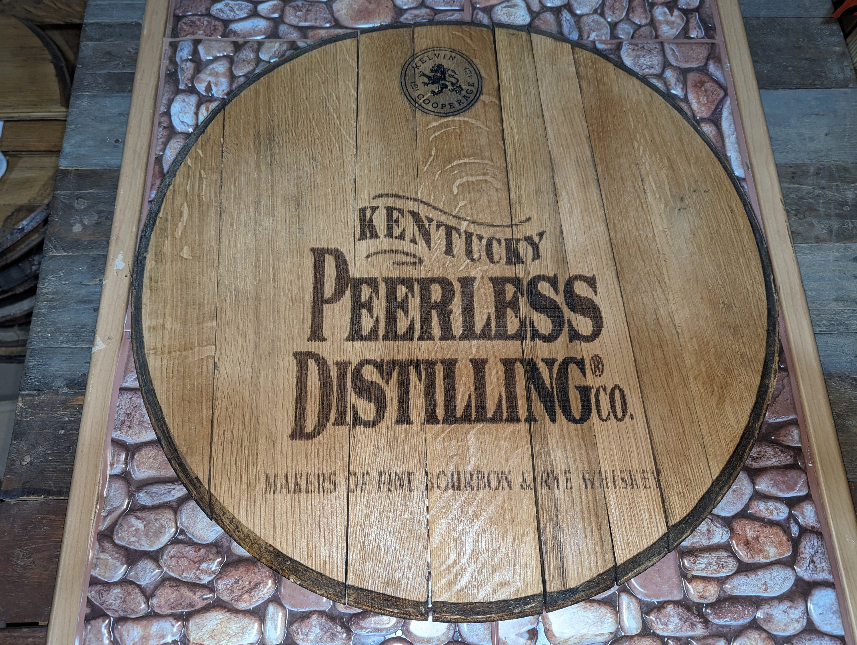 Laser Engraved Authentic Bourbon Barrel Head - Etsy