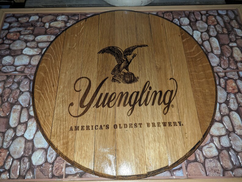 Laser Engraved Yuengling Barrel Head - Etsy