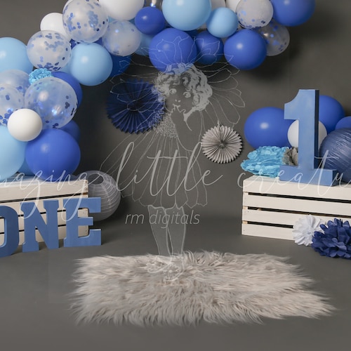 First Birthday Digital Backdrop One Year Digital Background - Etsy