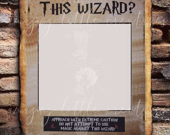 Wizard, Wanted Poster, Digital Background, Magical, Backdrop - Etsy