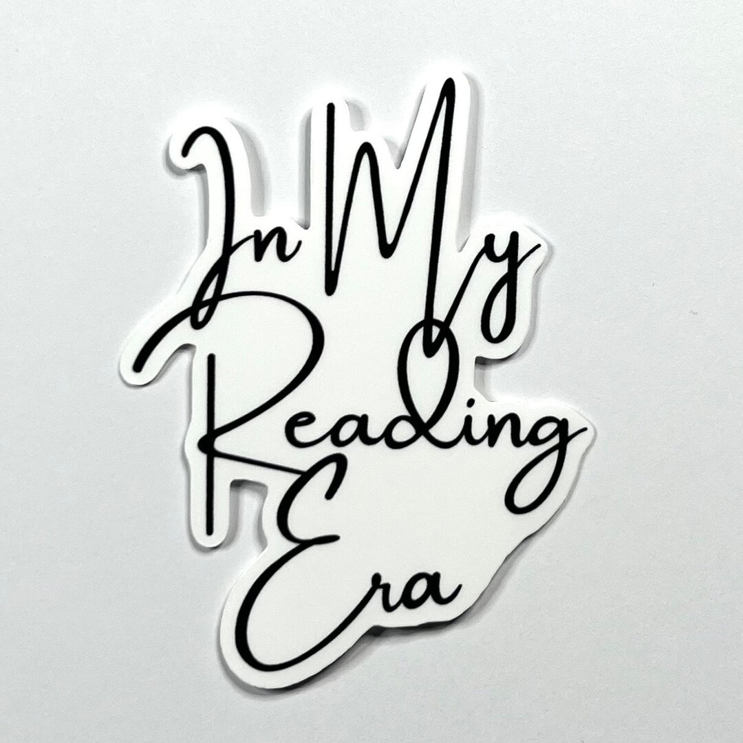 In My Reading Era Sticker Water Resistant Sticker - Etsy