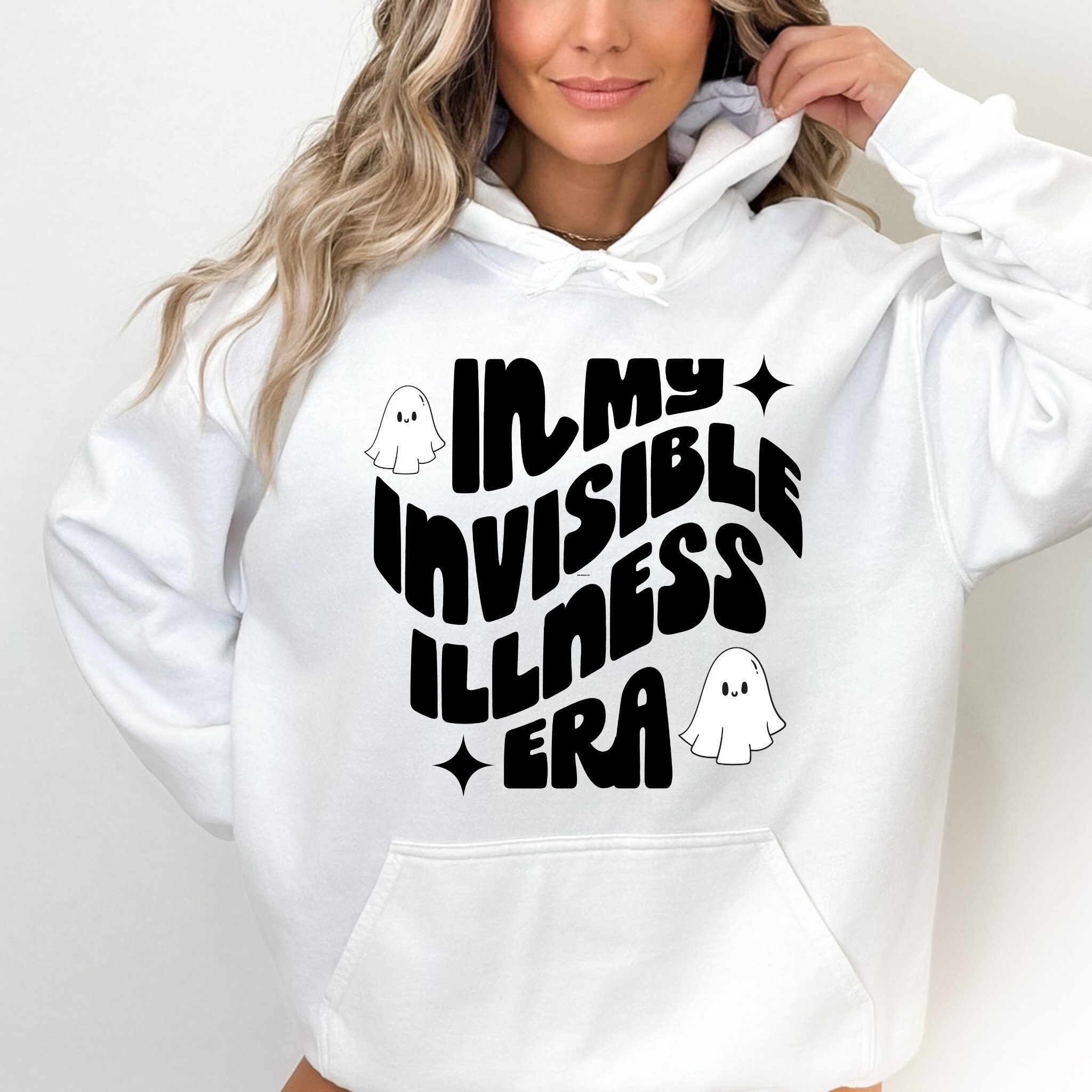 In My Invisible Illness Era Hoodie Invisible Disability Ghosts ...