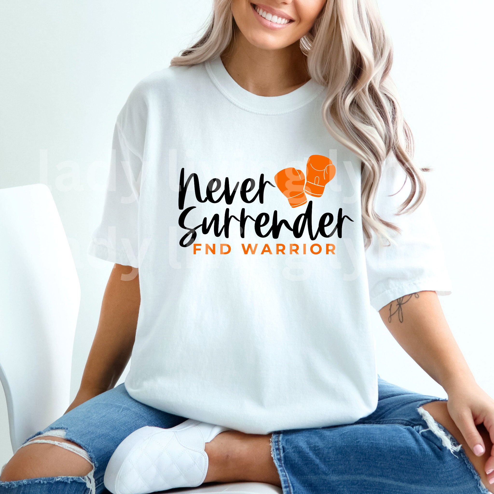 Never Surrender FND Warrior T-shirt Functional Neurological Disorder ...