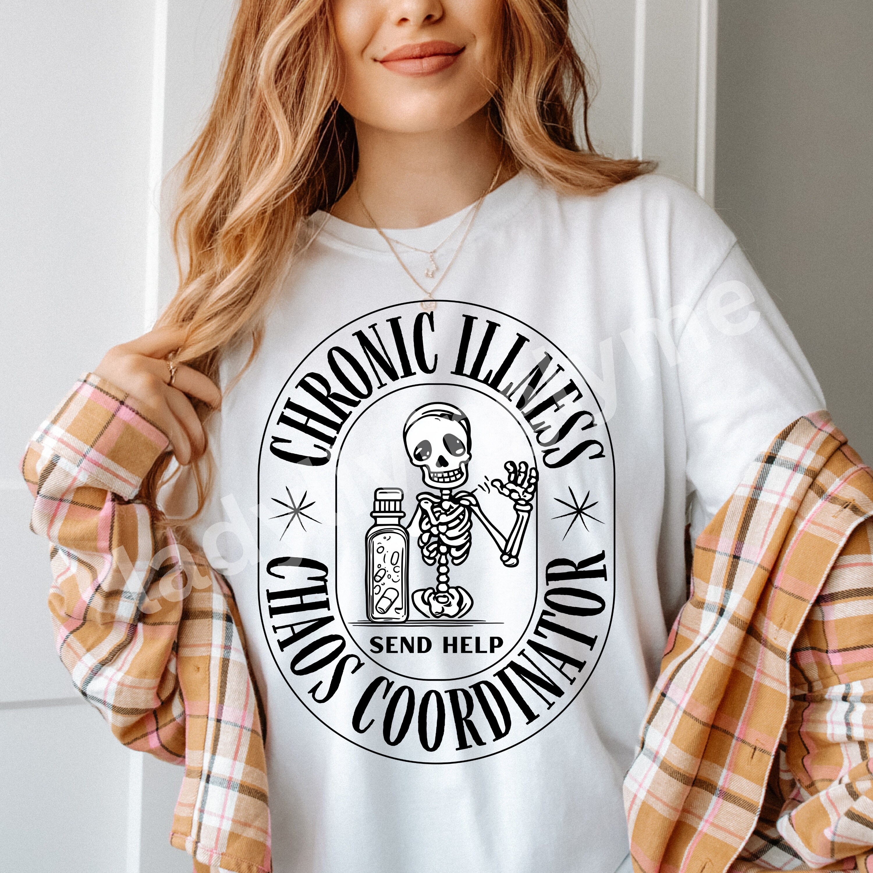 Chronic Illness Shirt Funny Skeleton & Meds T-shirt Pain Warrior ...