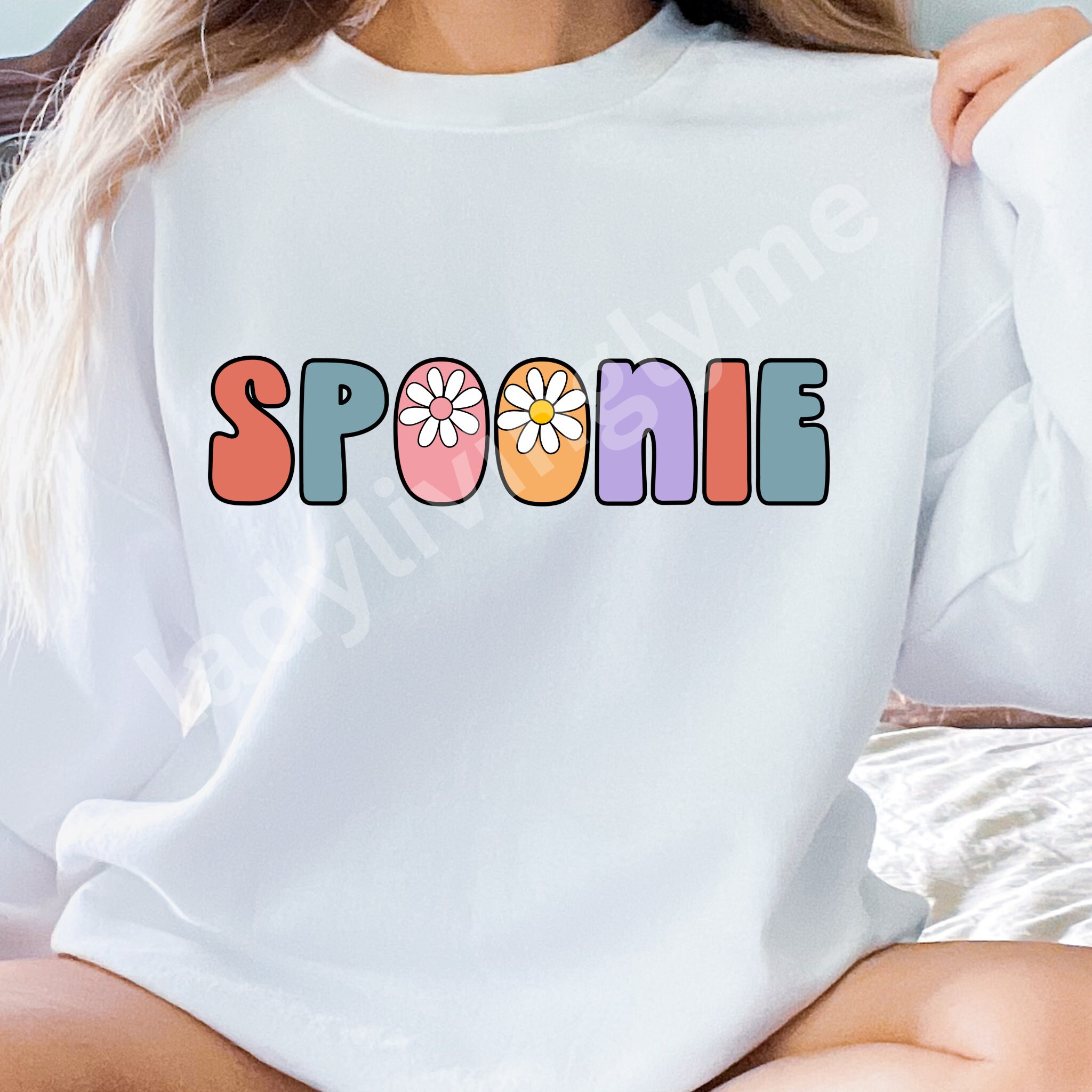 Retro Spoonie Clip Art SVG and PNG Digital Files Colorful Spoonie With ...