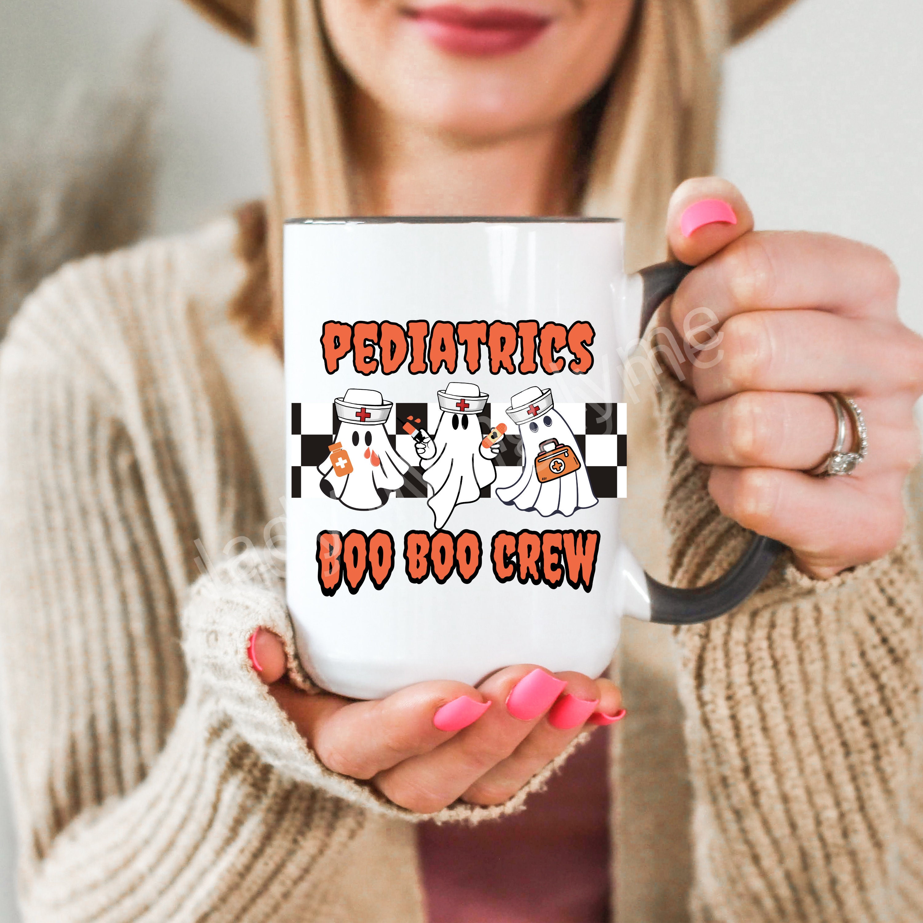 Pediatric Nurse Boo Boo Crew SVG Halloween Ghost Nurses Retro ...