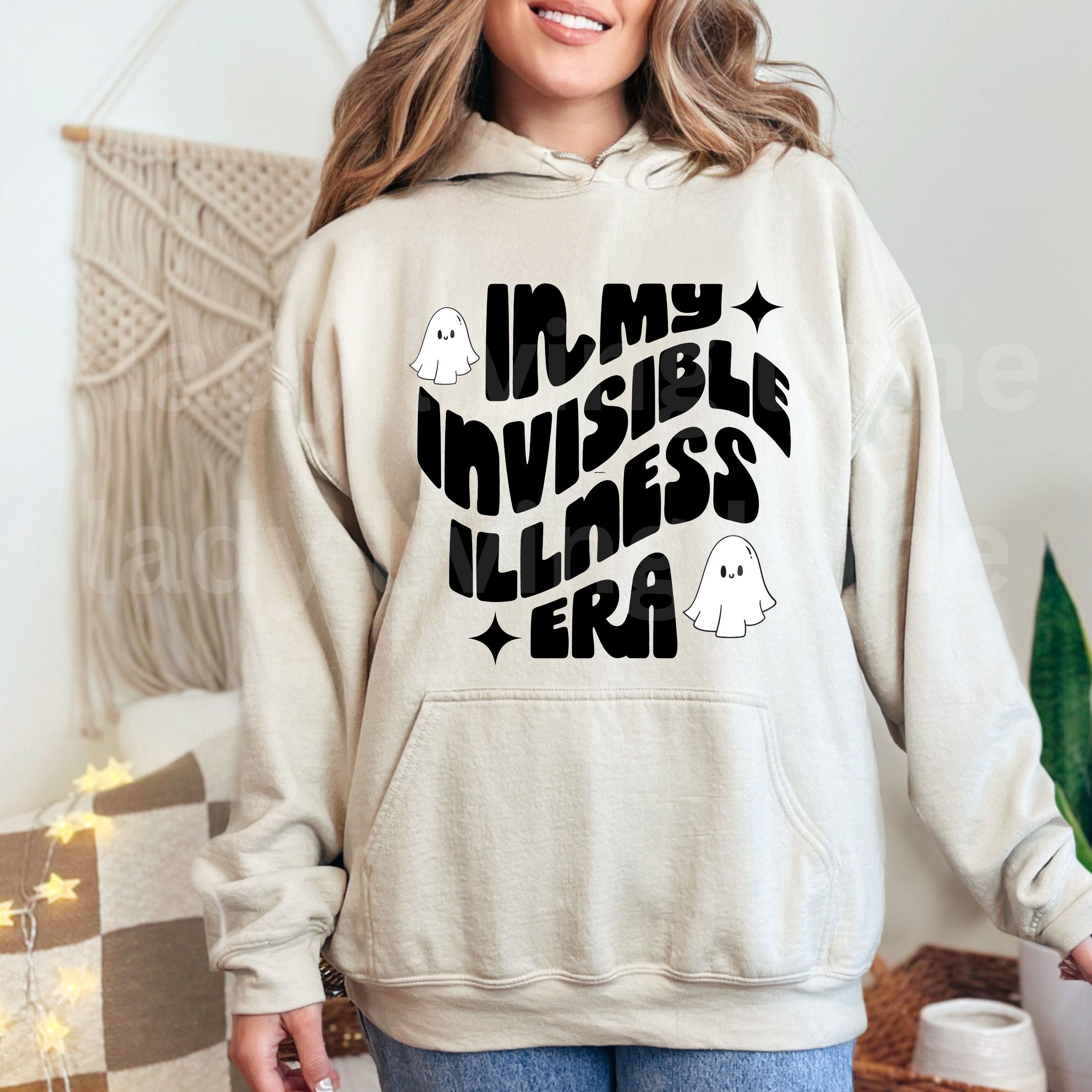 In My Invisible Illness Era Hoodie Invisible Disability Ghosts ...