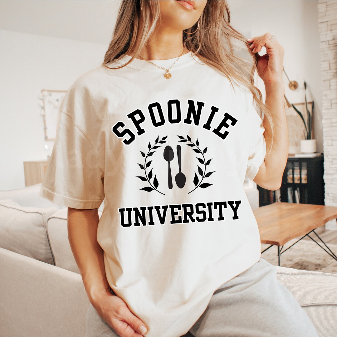 Spoonie University Shirt Chronic Pain Tee Lupus Spoonie Gift Idea POTS ...