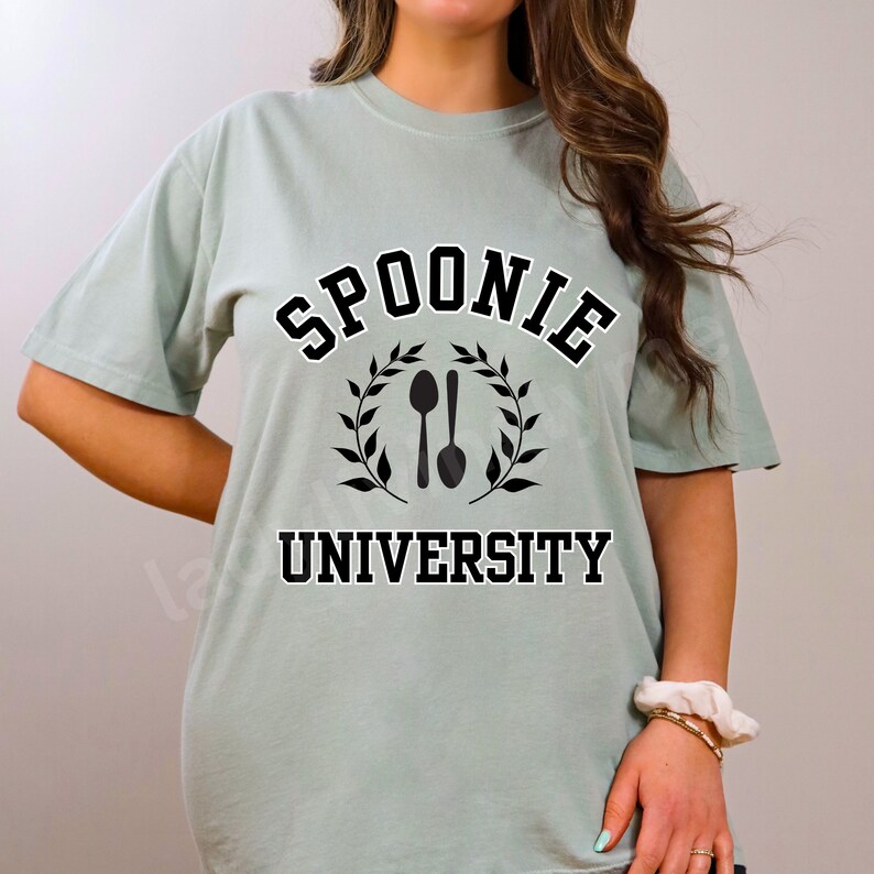 Spoonie University Shirt Chronic Pain Tee Lupus Spoonie Gift Idea POTS ...