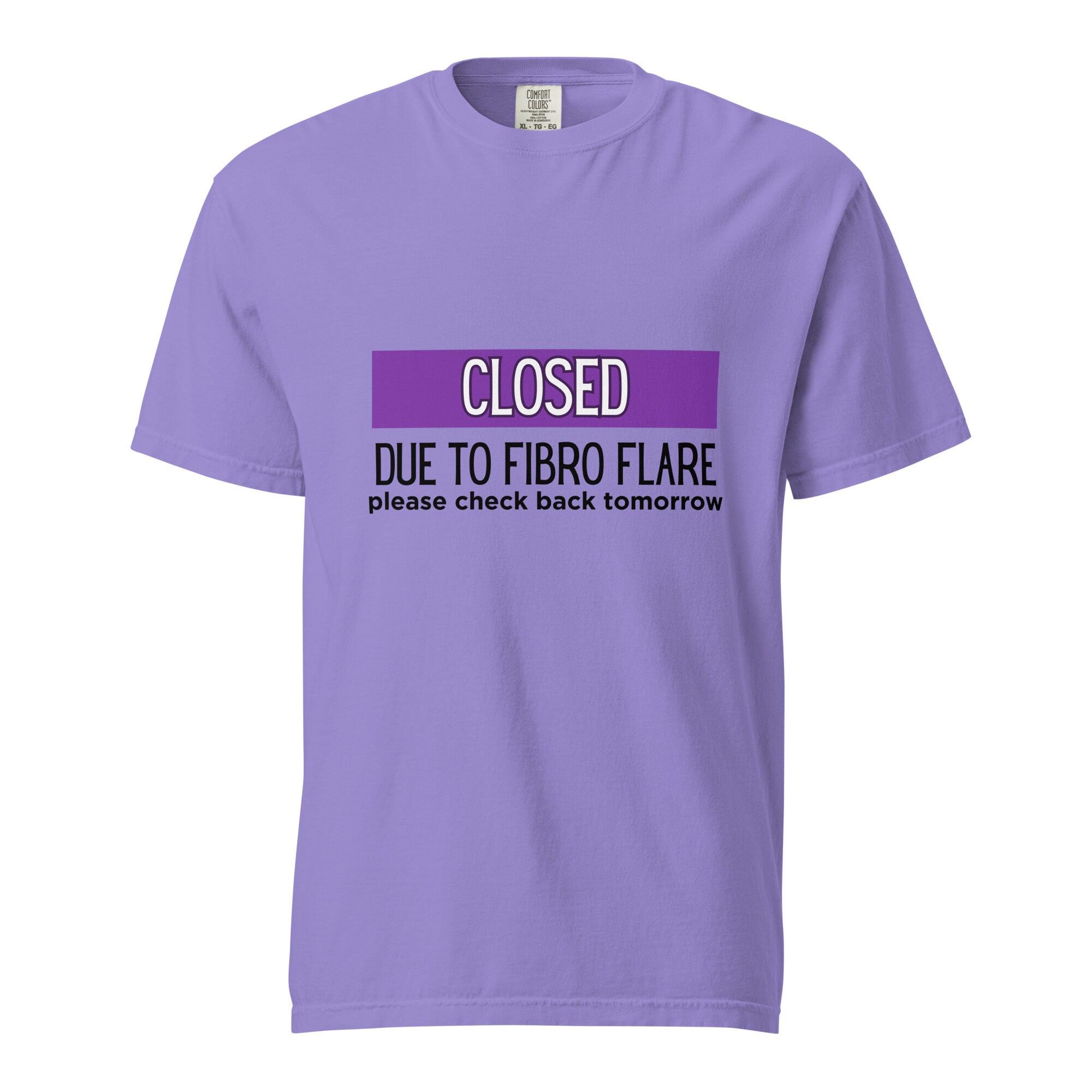 Funny Fibromyalgia Shirt Closed Due to Flare Day T-shirt Gift for Fibro ...