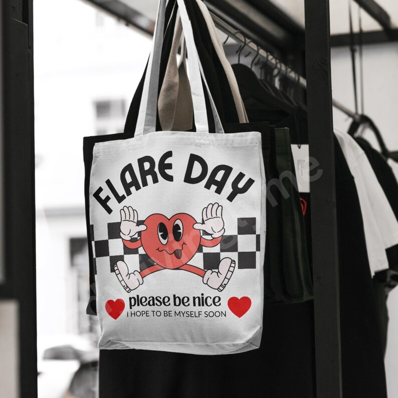 Flare Day Please Be Nice PNG Retro Flare SVG File Cute Chronic Illness ...