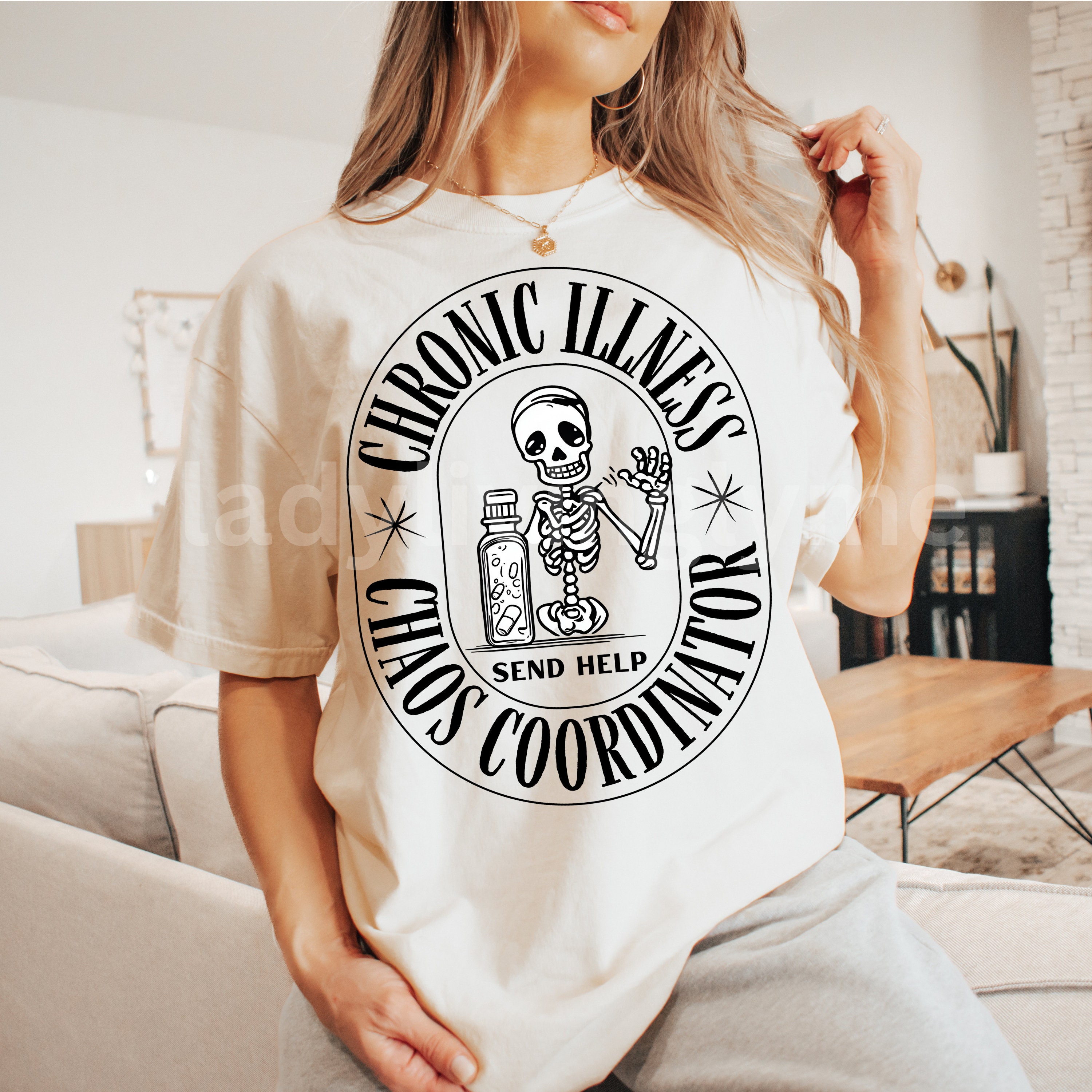 Chronic Illness Shirt Funny Skeleton & Meds T-shirt Pain Warrior ...