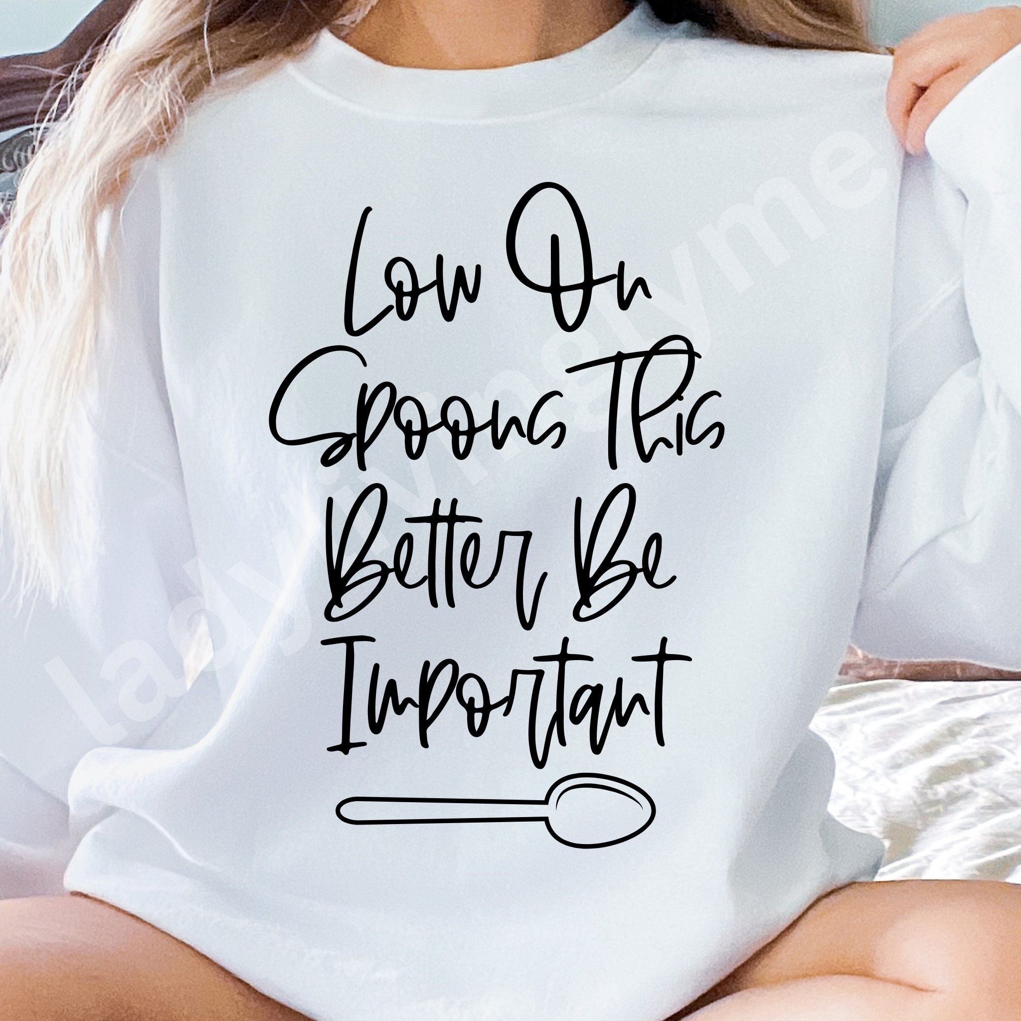 Funny Spoonie Clip Art, SVG Cricut & PNG Files, Sarcastic Spoonie Life ...