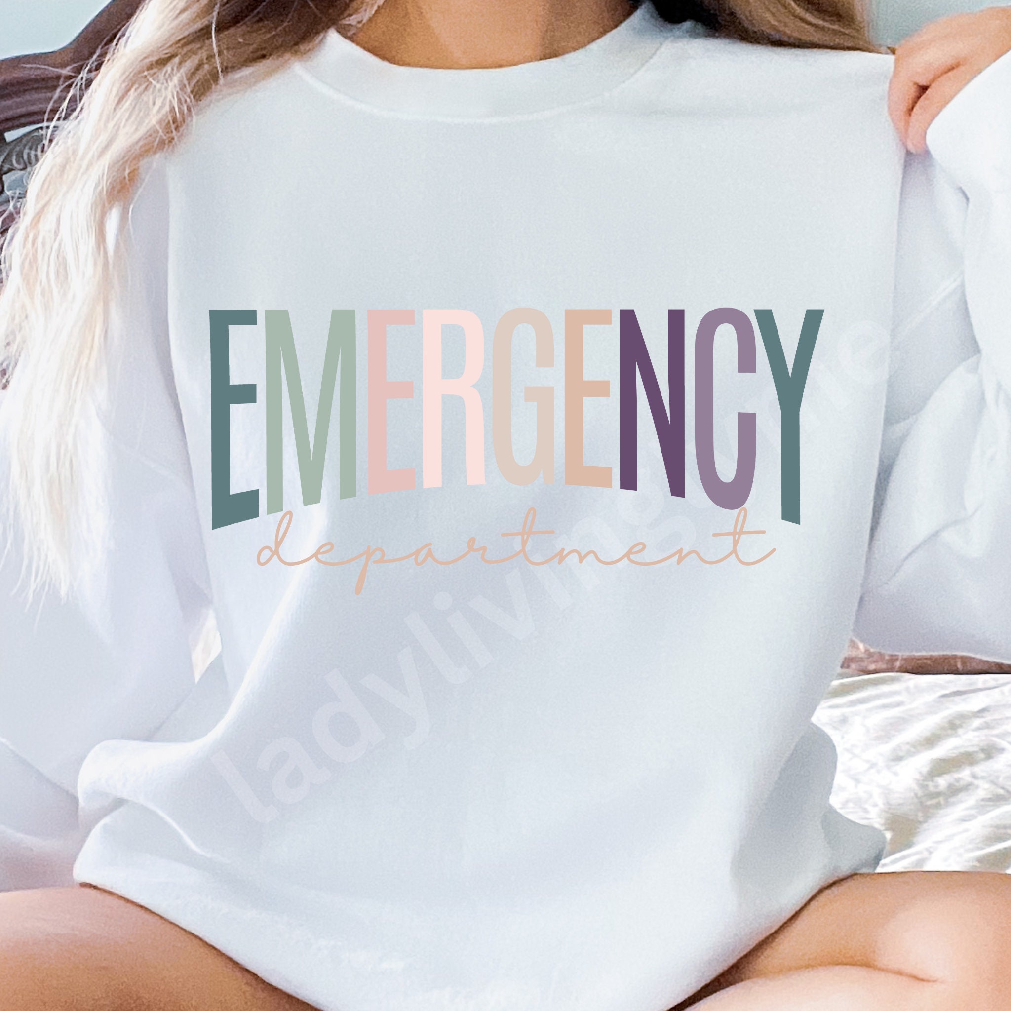 Emergency Department PNG File ER Nurses SVG Muted Pastels Shirt Design ...