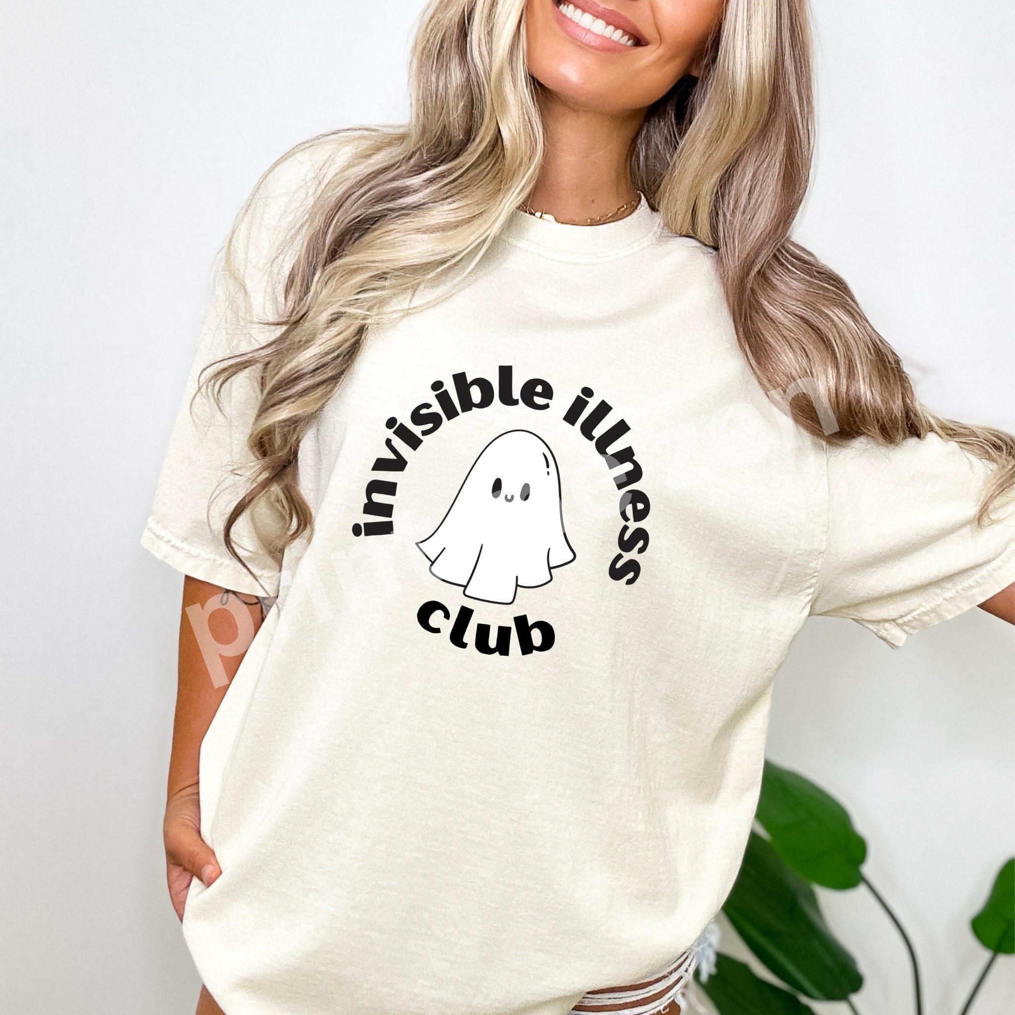 Invisible Illness Club With Ghost Clip Art SVG Cricut Cut File ...