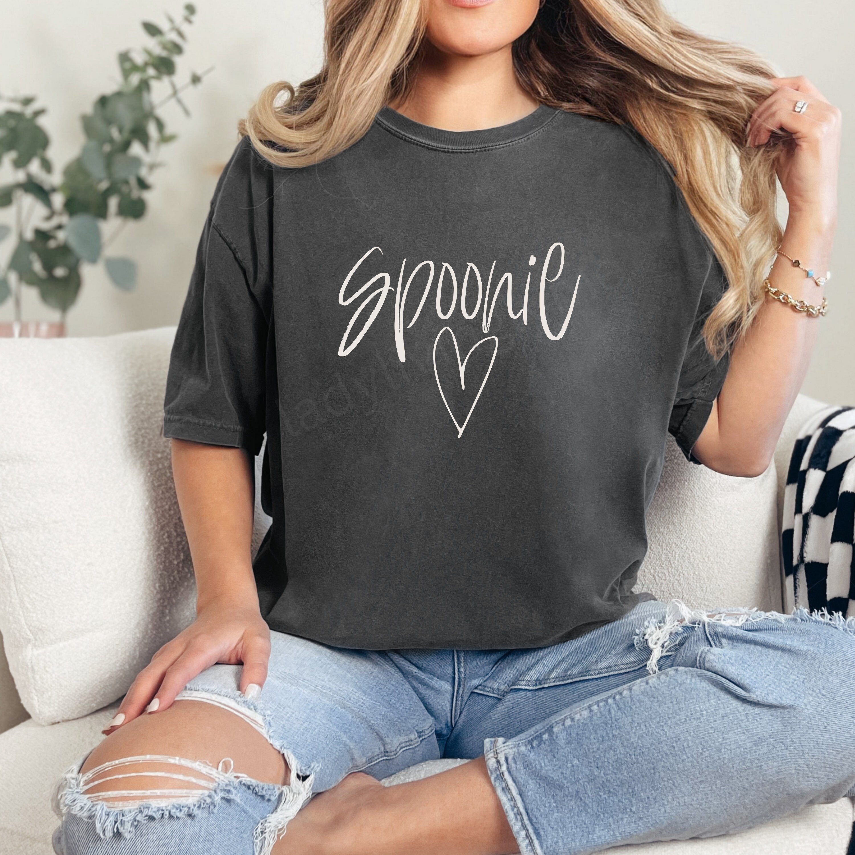 Minimalist Spoonie T-shirt Womens Spoonie Love Shirt Fibro Gift Idea ...