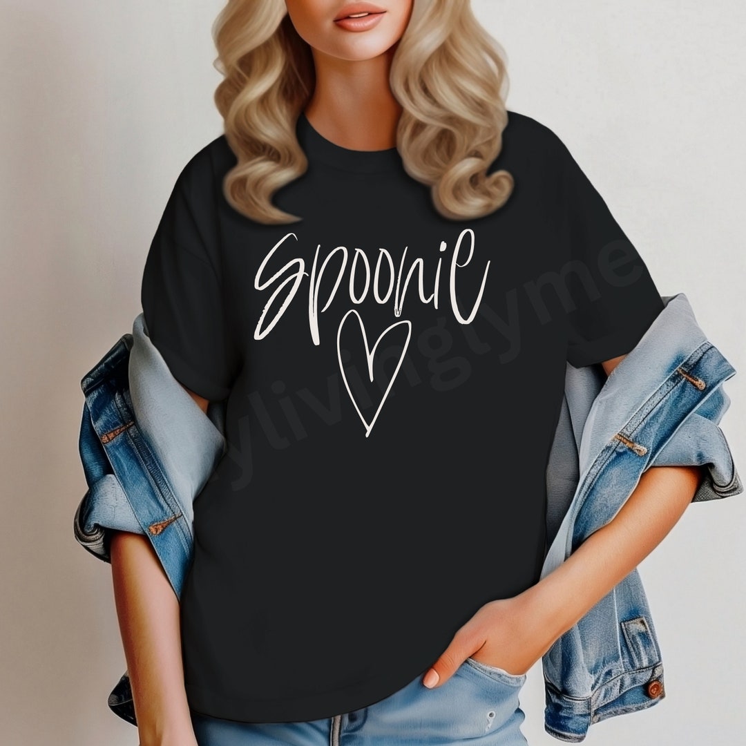 Minimalist Spoonie T-shirt Womens Spoonie Love Shirt Fibro Gift Idea ...