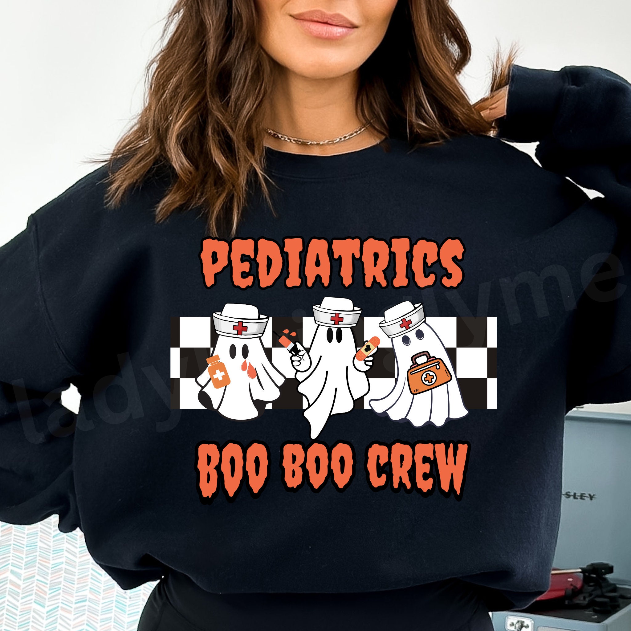 Pediatric Nurse Boo Boo Crew SVG Halloween Ghost Nurses Retro ...