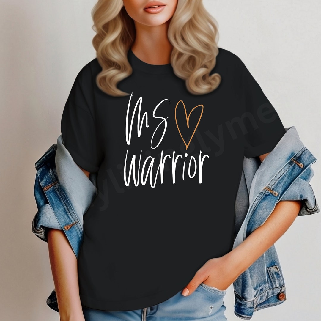 MS Warrior T-shirt Women's Multiple Sclerosis Awareness Shirt MS ...