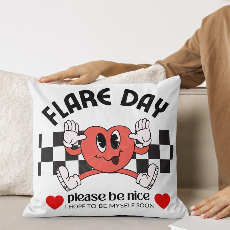 Flare Day Please Be Nice PNG Retro Flare SVG File Cute Chronic Illness ...