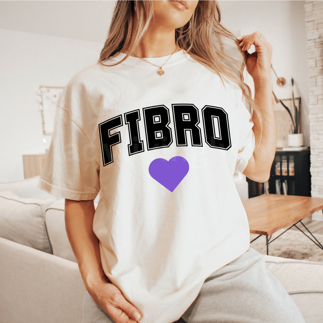 Fibromyalgia Awareness Shirt Fibro Comfort Colors Tee Purple Heart T ...