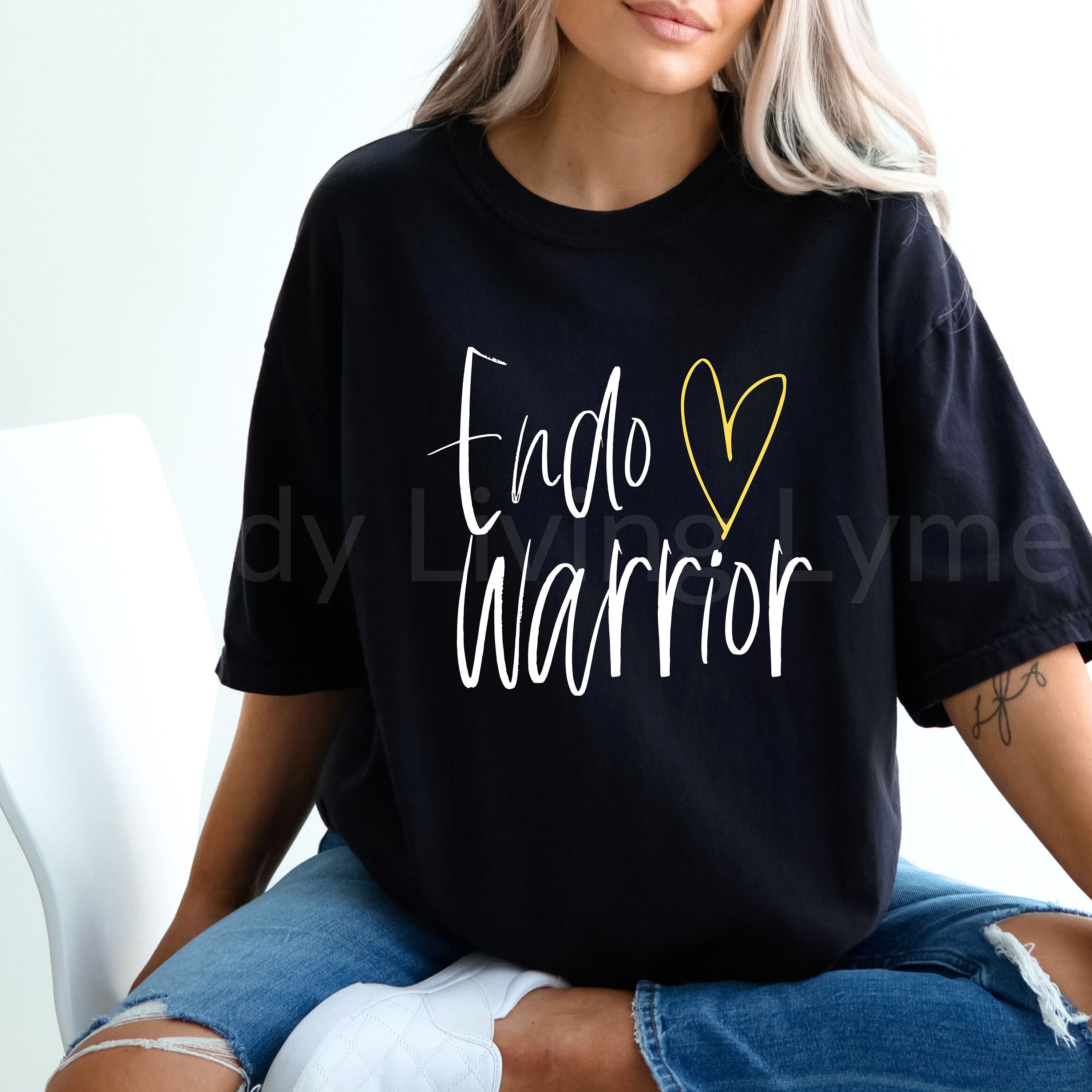 Minimalist Endo Shirt Endometriosis Warrior T-shirt Yellow Awareness ...