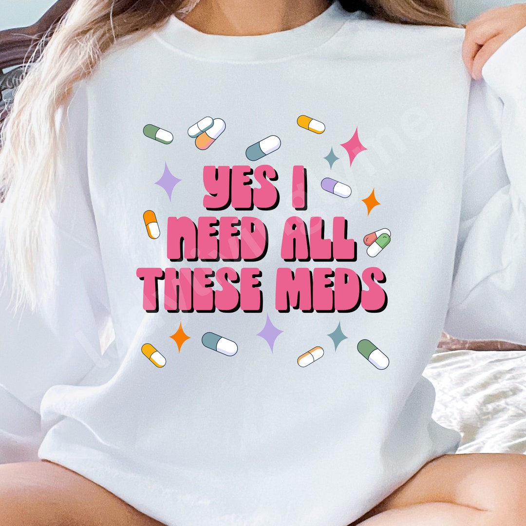Funny Medication SVG Retro Chronic Illness Clip Art Sarcastic Flare Day ...