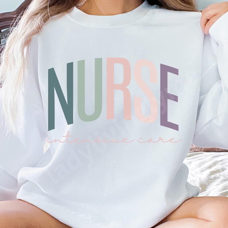 Intensive Care Nurse SVG ICU Registered Nurse PNG Shirt Design Nurse ...