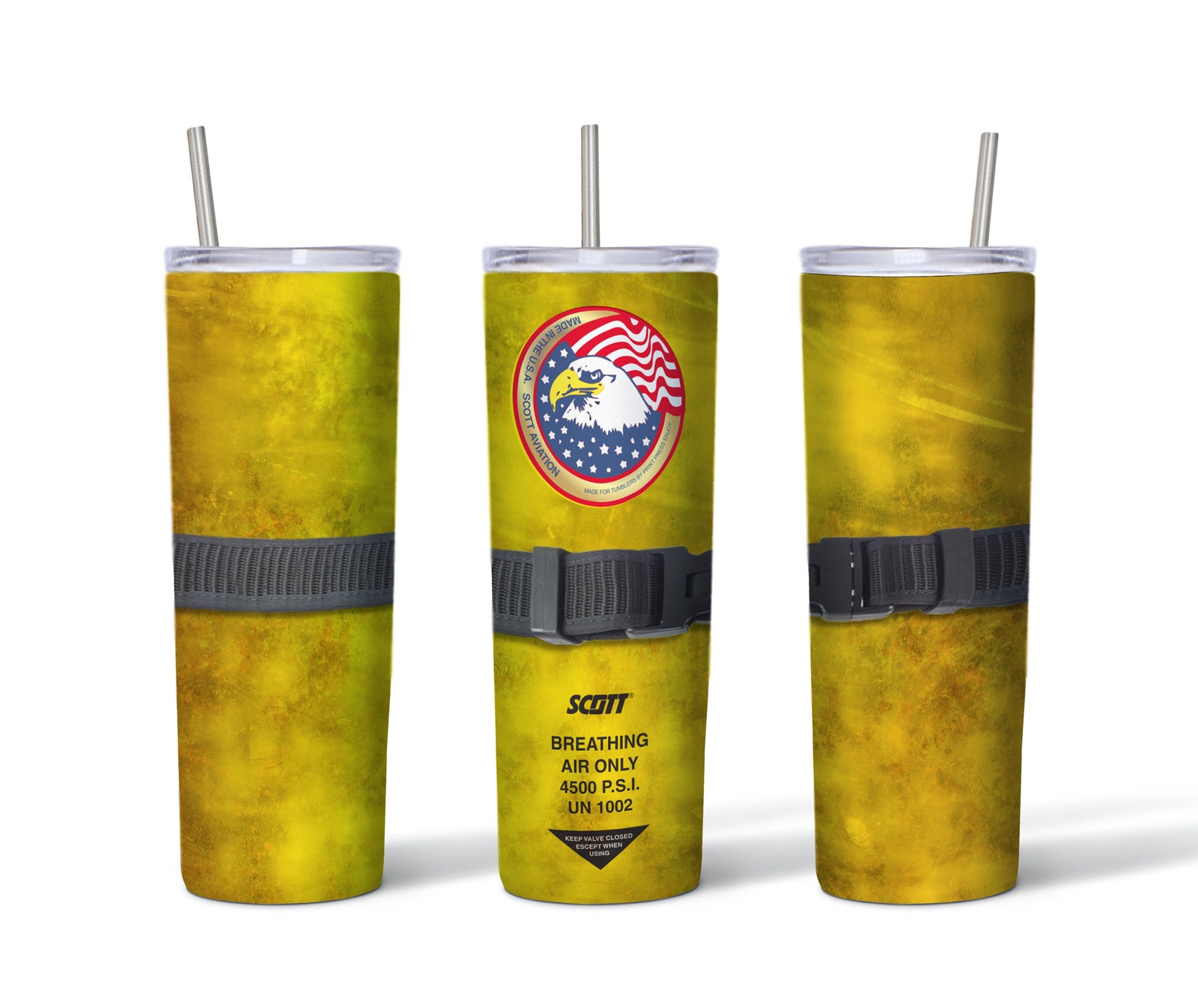 Scott SCBA Bottle, Firefighter, 20oz Tumbler, Thin Red Line, Scott ...