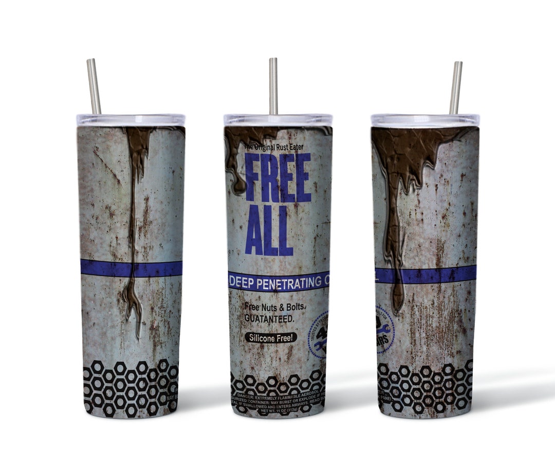 Mechanic Cup, Man Cave Tumbler, Garage Cup, Oil Tumbler, Rusty Tumbler ...