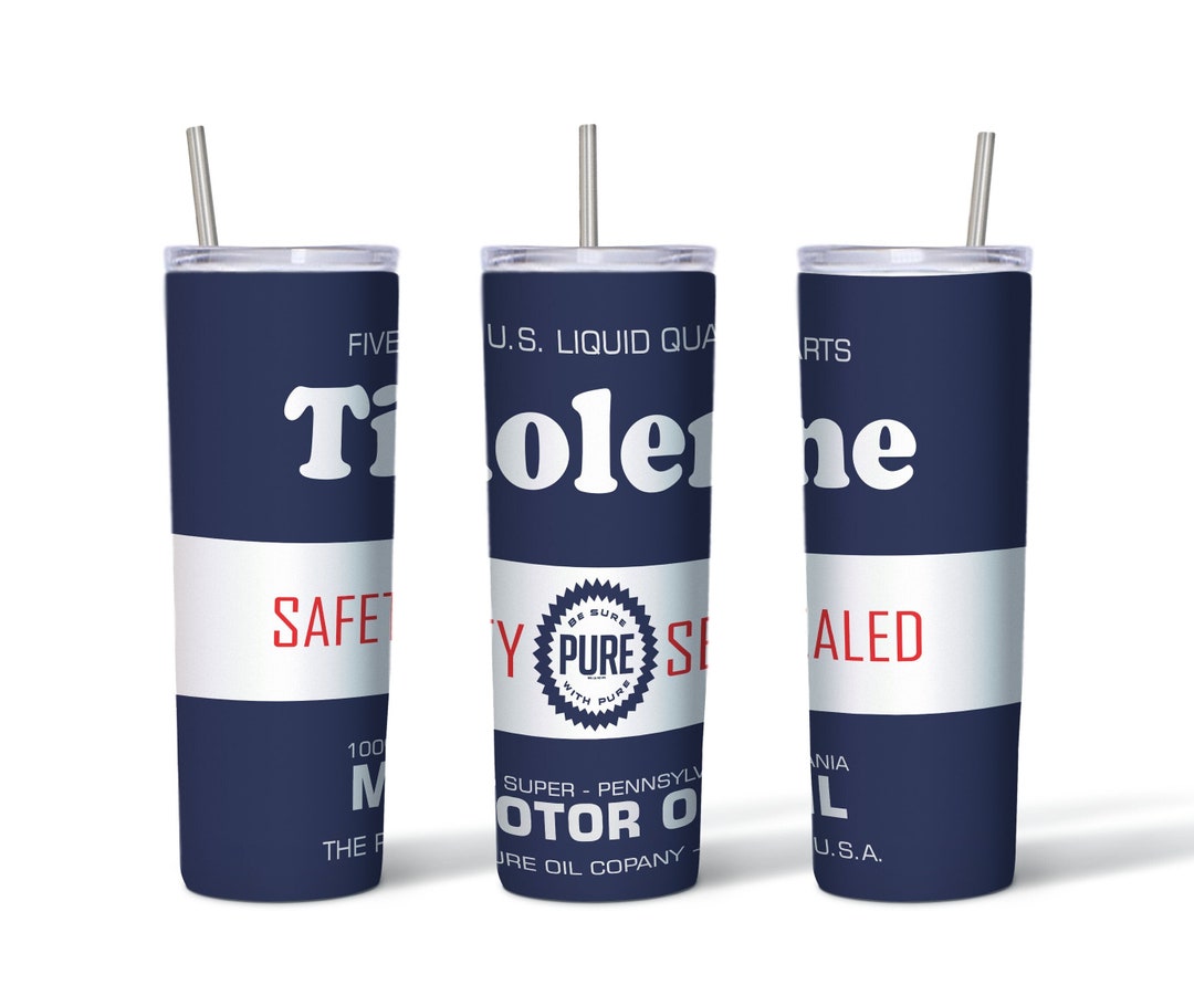 Mechanic cup, man cave tumbler, garage cup, oil tumbler, rusty tumbler ...