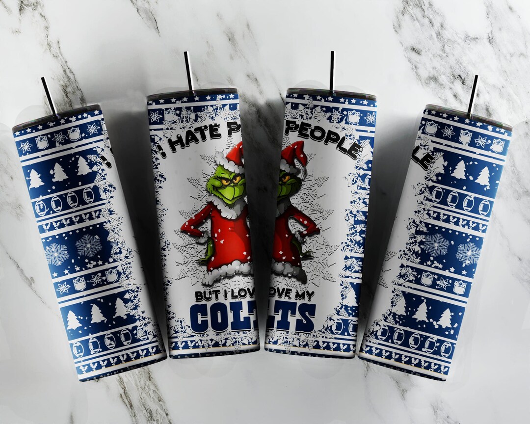 Indianapolis Colts Grinch Christmas Tumbler, Hohoho Christmas Tumbler ...