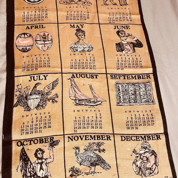 1958 Calendar - Etsy