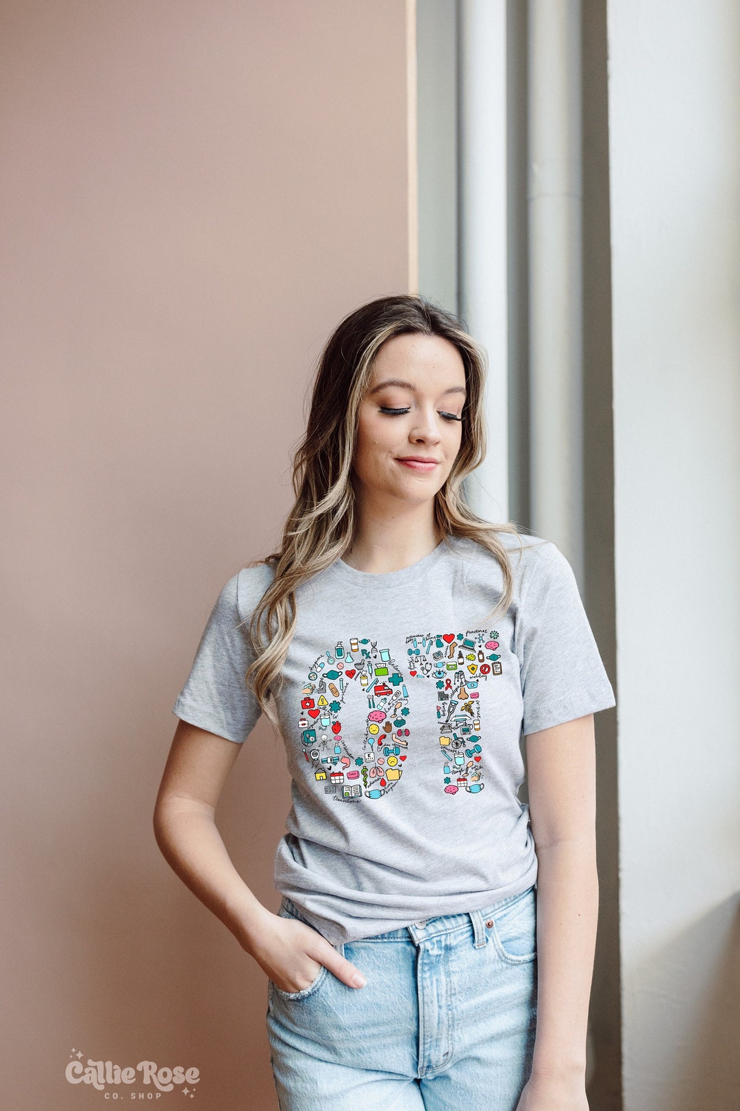 Medical OT Doodles Occupational Therapist Short-sleeve Unisex T-shirt ...