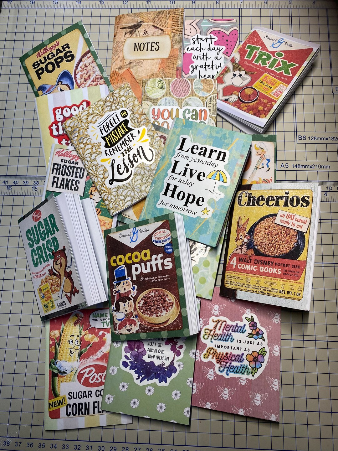 Set of 2 Random Handmade Mini Notebooks 3 X 4 - Etsy