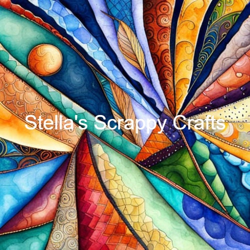 CRAZY PATCHWORK DIGITAL Download - Etsy