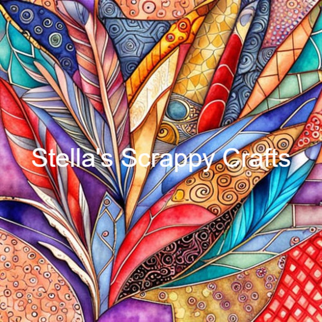 CRAZY PATCHWORK - DIGITAL Download - Etsy