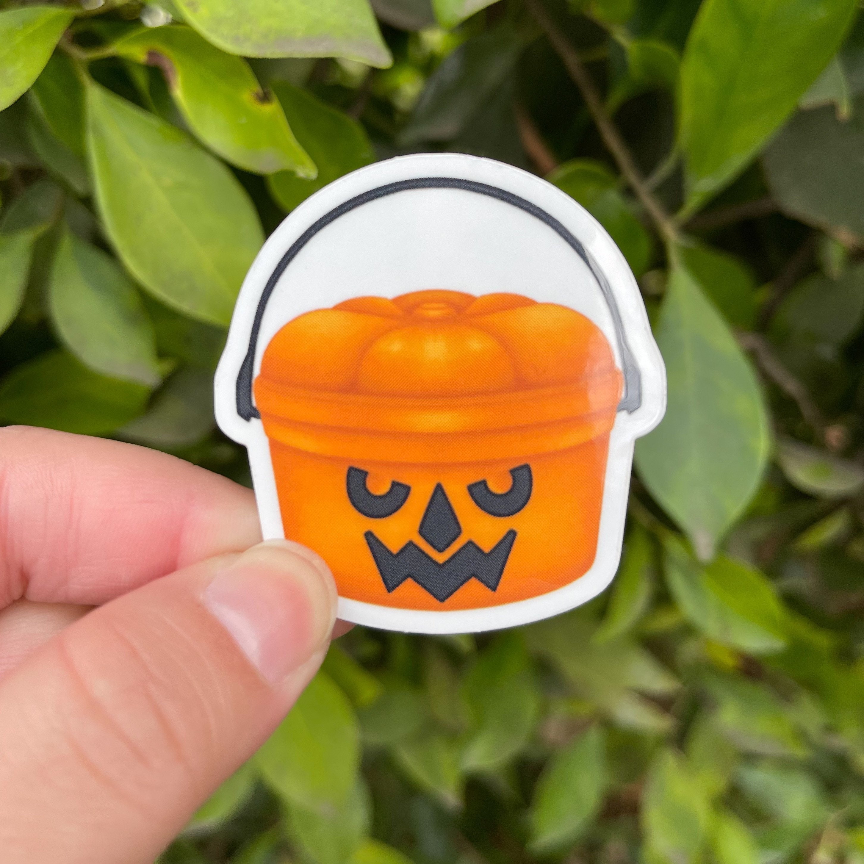 Mini Halloween Bucket Trio Clear Vinyl Sticker Series Witch - Etsy