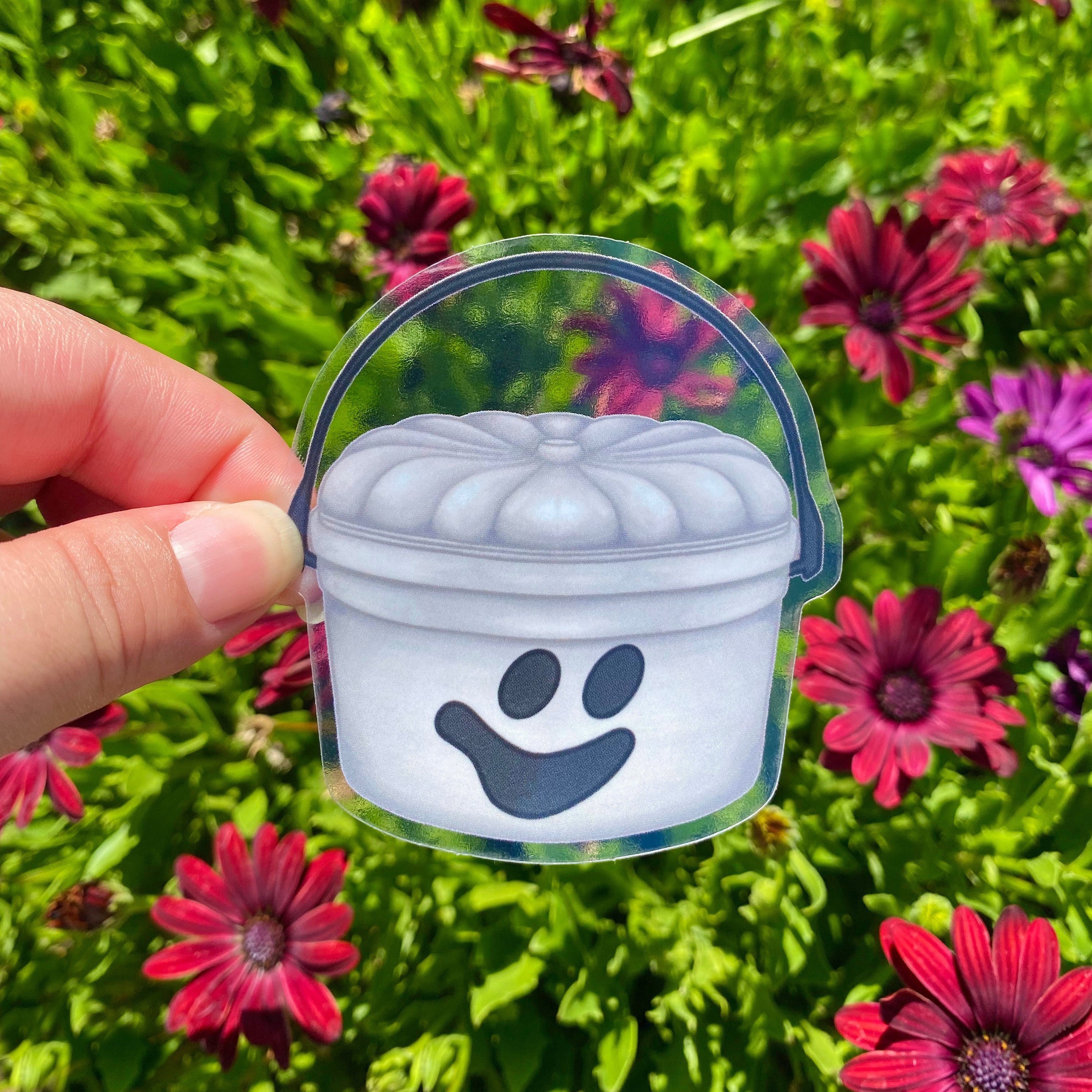 Halloween Bucket Trio 3 Clear Vinyl Sticker Series - Etsy