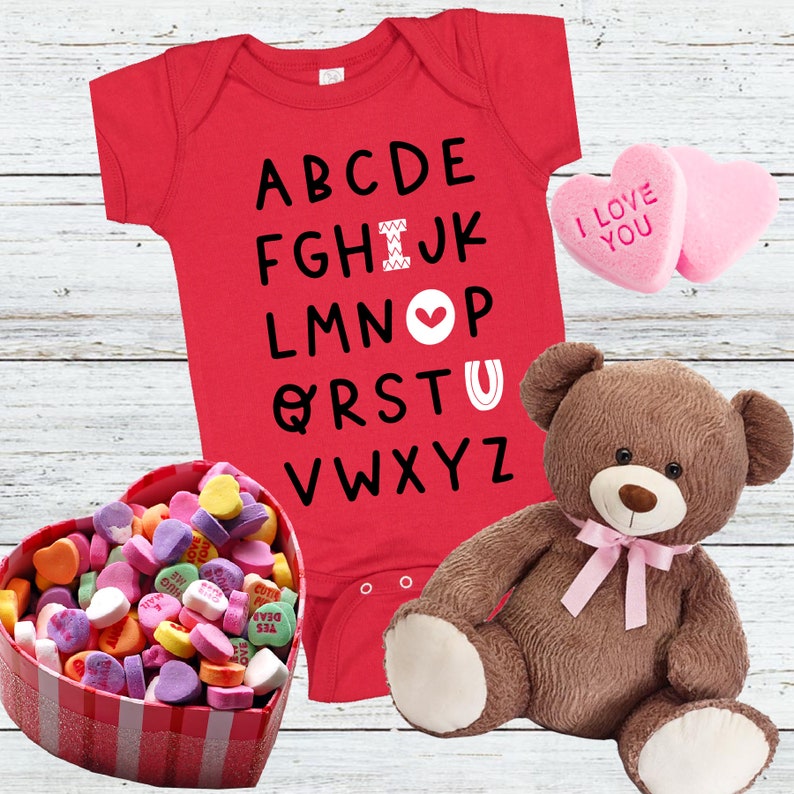 ABC I Love You SVG ABC Valentine Svg Valentine Svg I Love U | Etsy