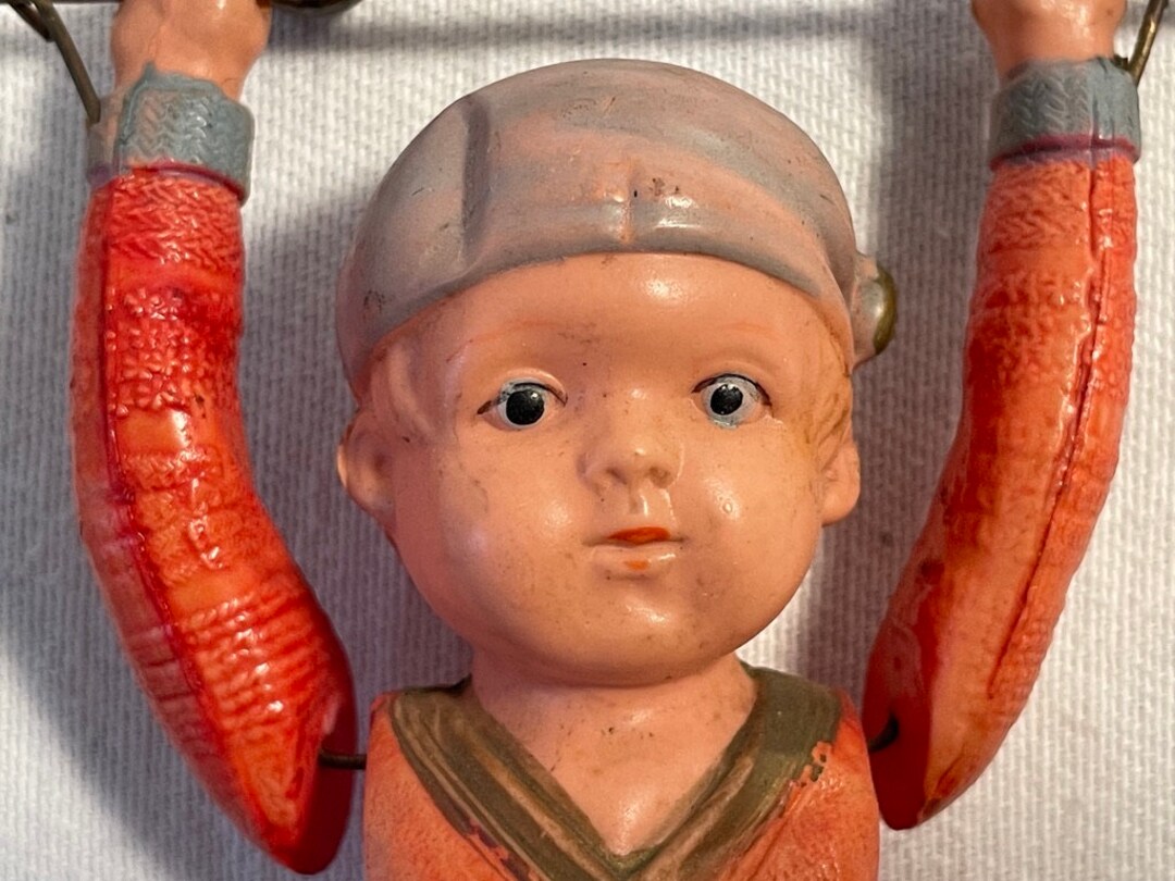 Vintage Celluloid Acrobat and Trapeze (pre-war Japan - Kikaitaiso Wind ...