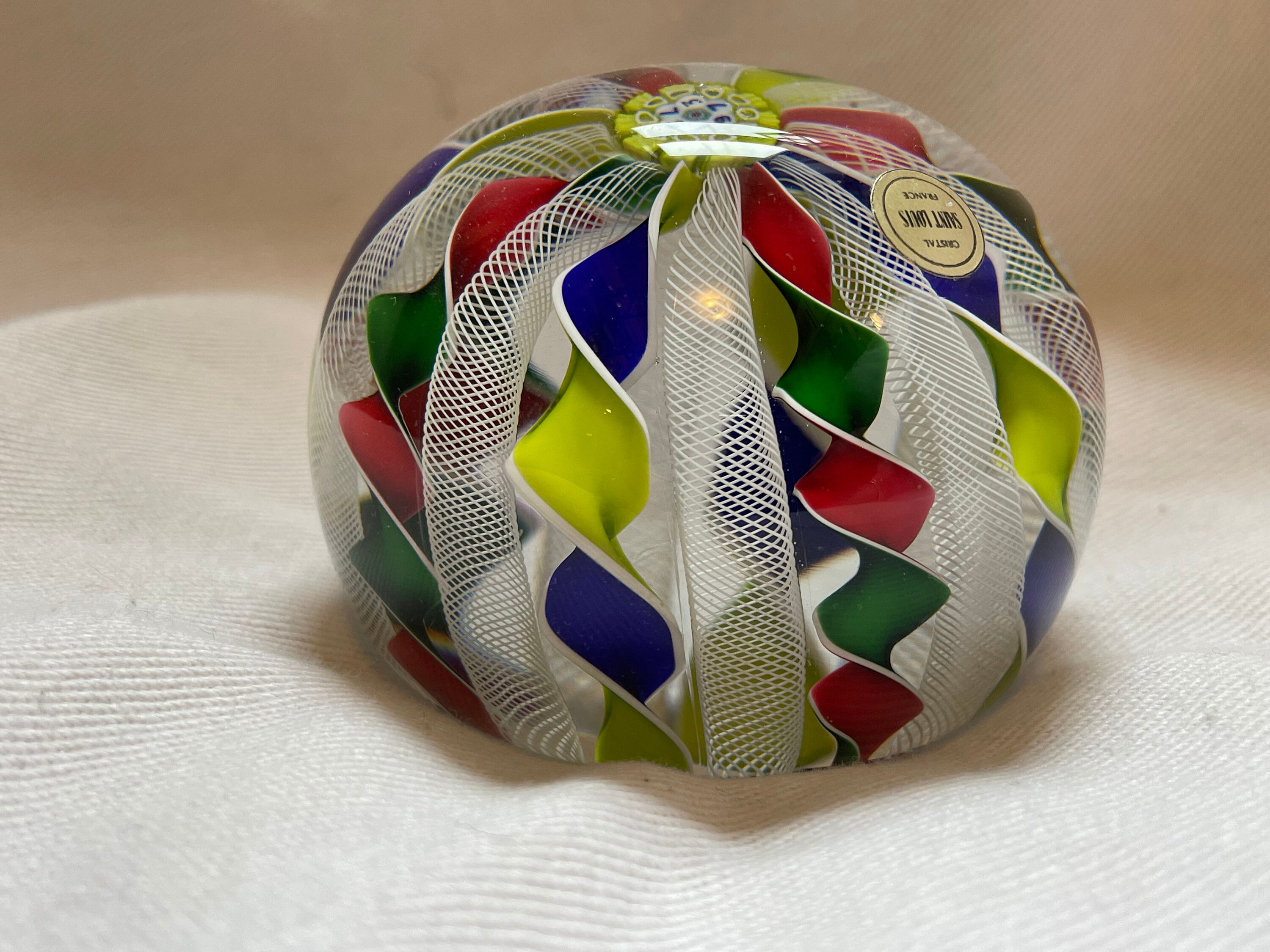VINTAGE - Gorgeous St. Louis Art Glass, Crown Paperweight - Etsy