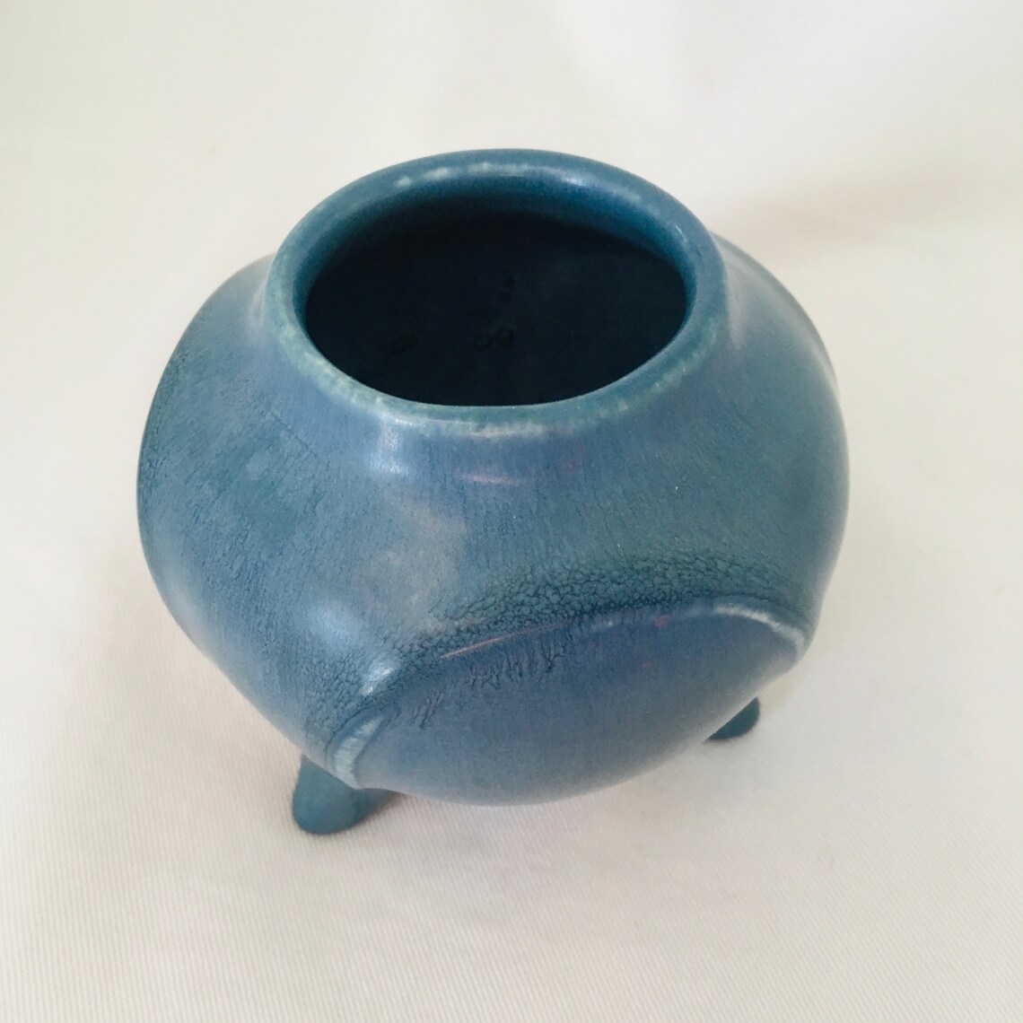 Rookwood Matte Blue Glaze Three Footed Vase 1921 - Etsy