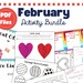 Valentine's Day Preschool Activities, February Printable Activities for ...