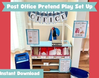 Printable Post Office Set for Children's Pretend Play - Etsy UK