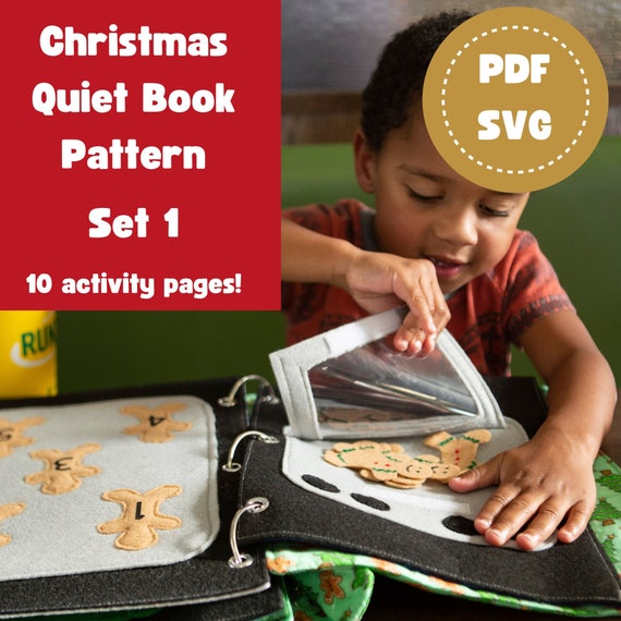 Christmas Quiet Book Pattern Christmas Busy Book Template - Etsy